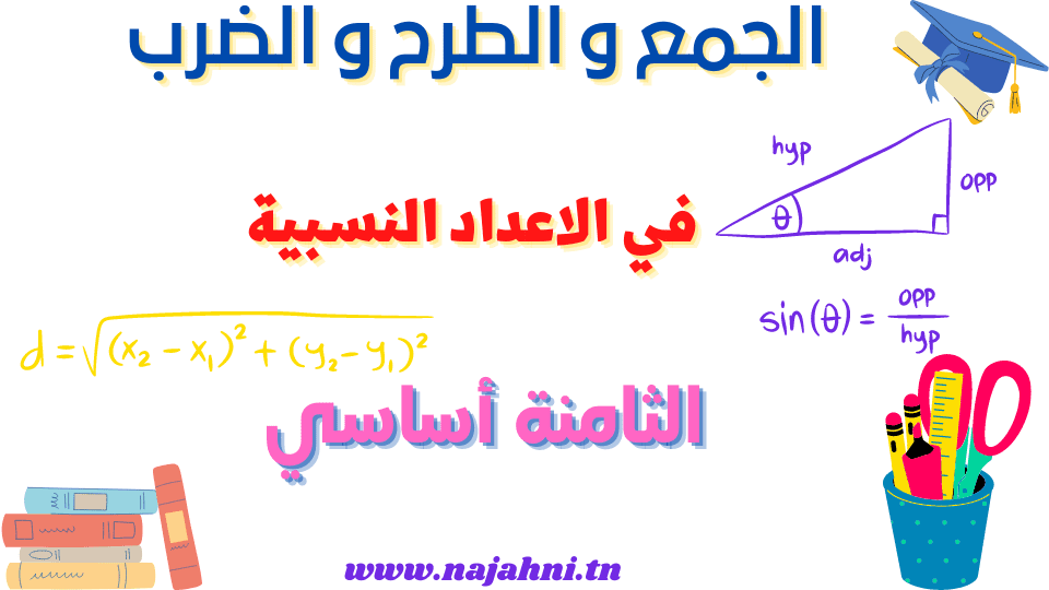 الجمع و الطرح و الضرب في الأعداد النسبية ثامنة